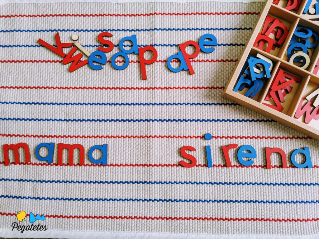 Cómo usar las letras Montessori para aprender a leer - Pegotetes